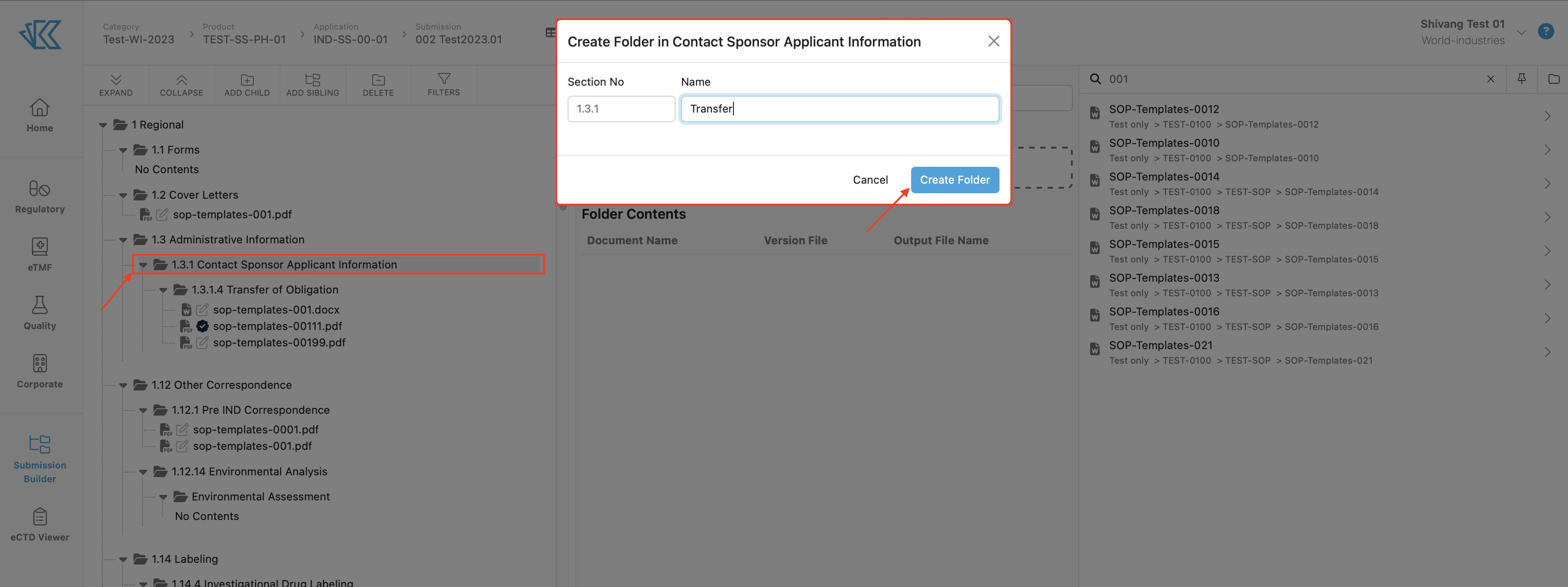 Navigating and Updating Submission Application in the Submission builder – Kivo