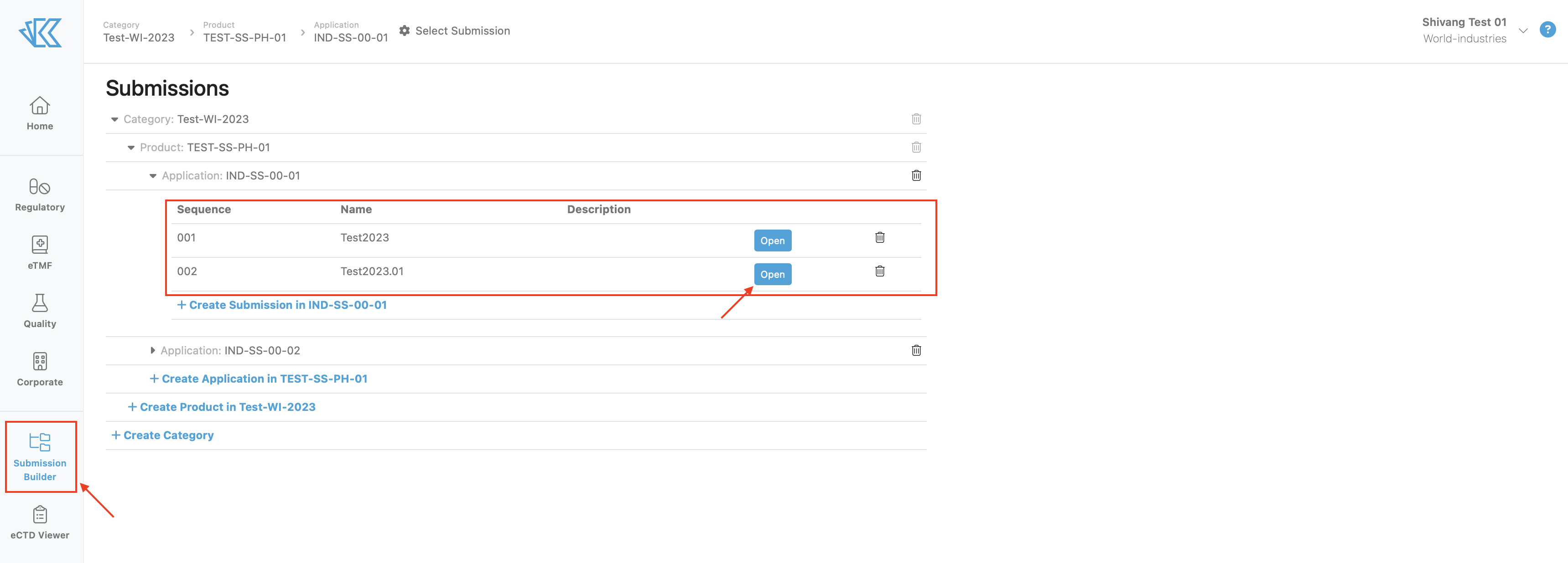 Navigating and Updating Submission Application in the Submission builder – Kivo