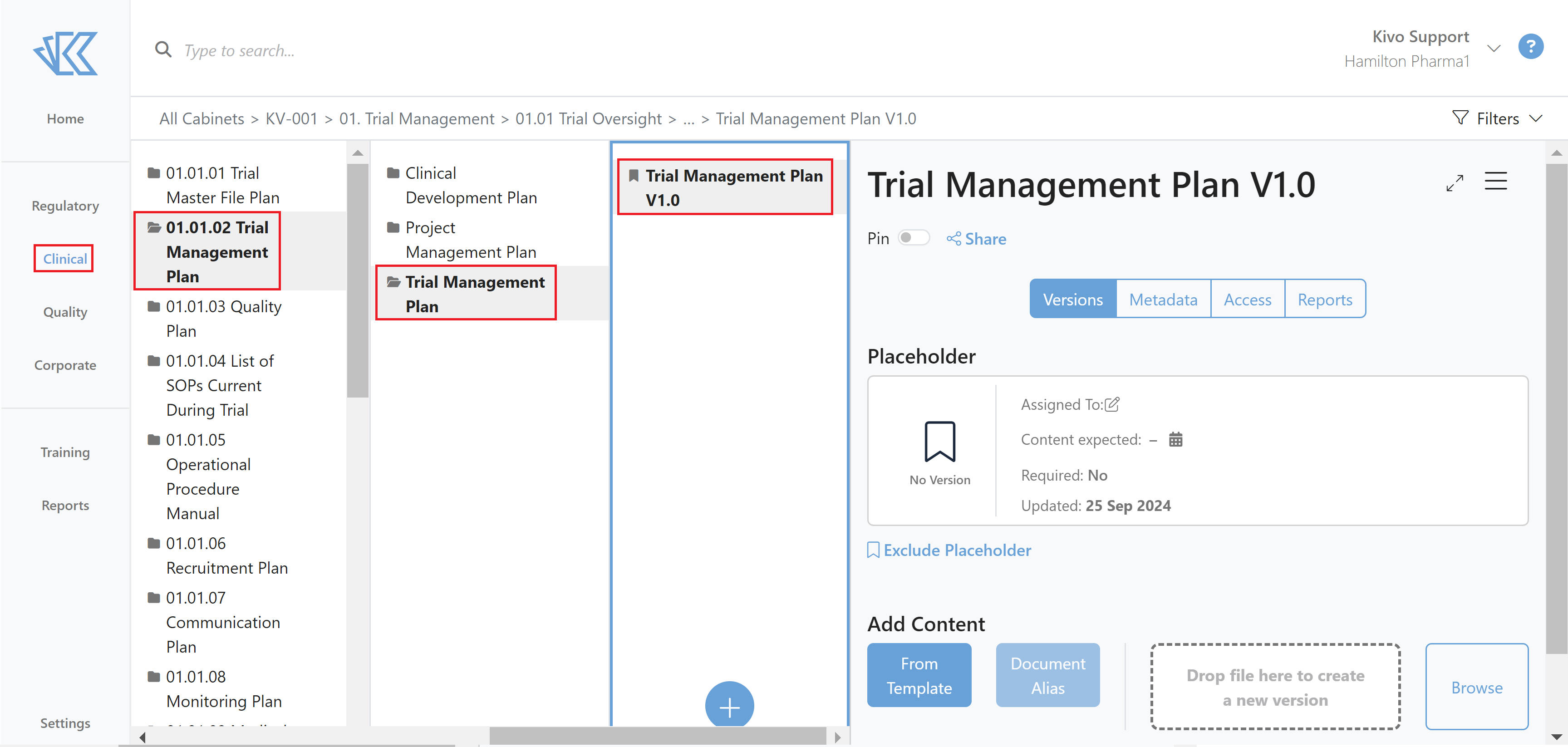 Uploading Documents to Placeholders – Kivo