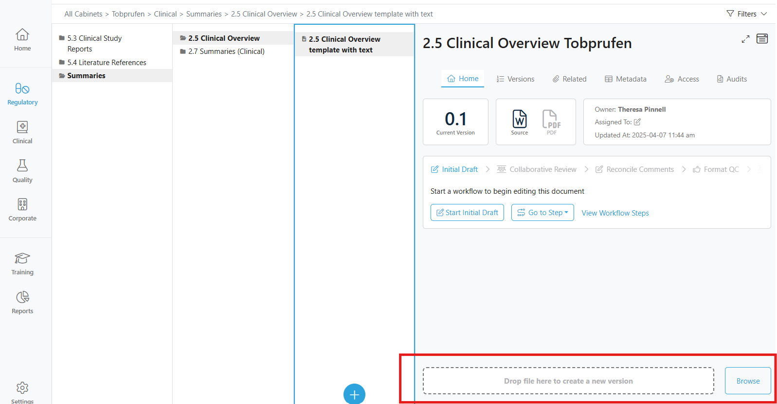 Adding a Version to a File or Document – Kivo