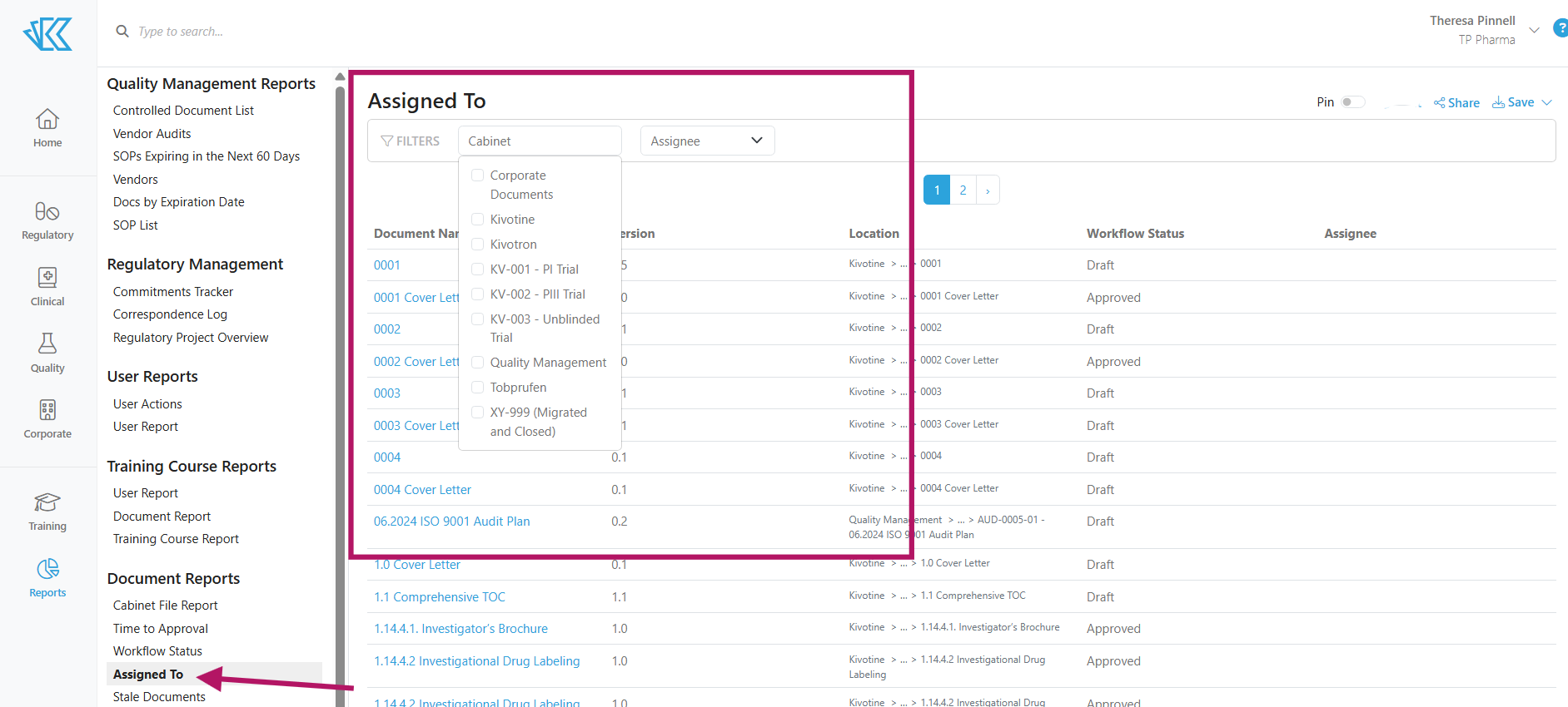 Reporting Overview – Kivo