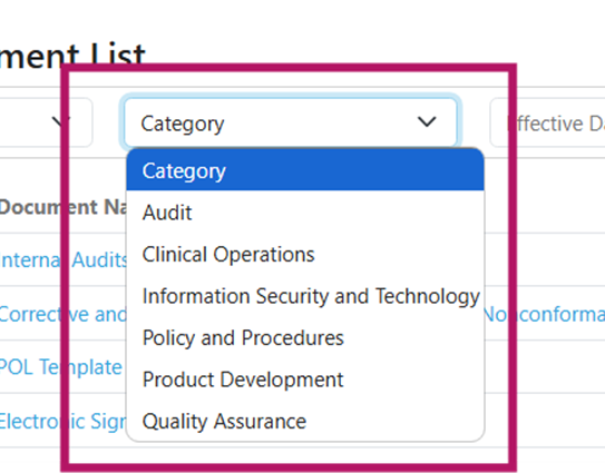 Controlled Document Report – Kivo