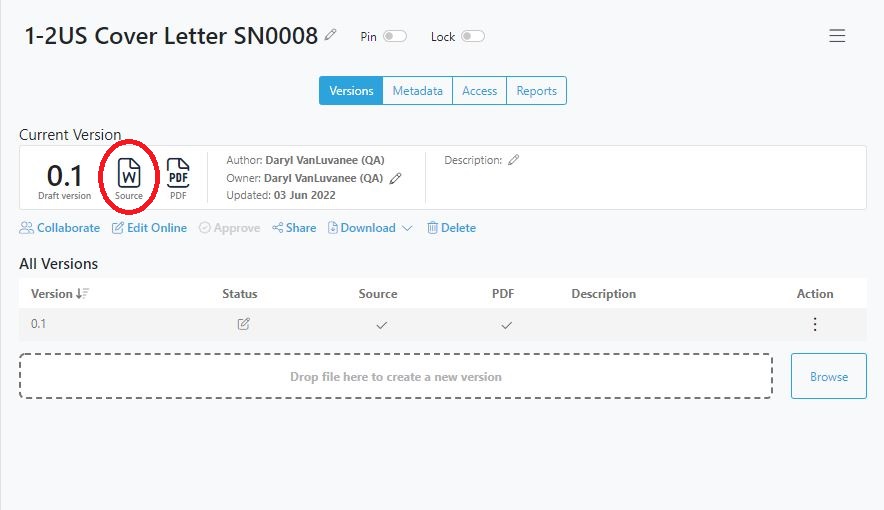 Previewing a Document – Kivo